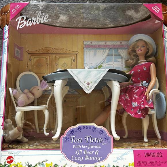 Mattel | Toys | Barbie Teatime With Her Friends Playsetvintage 999 New | Poshmark